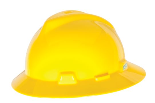 MSA V-Gard Full Brim Hard Hat with One Touch Suspension