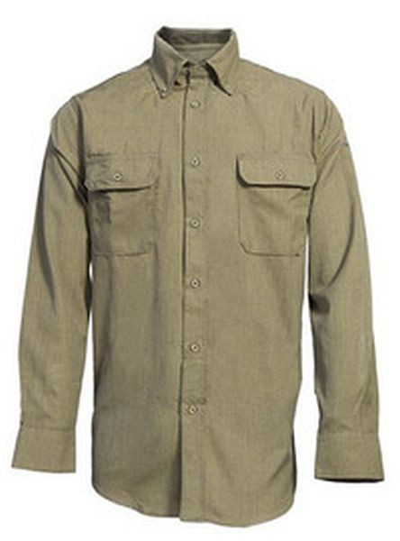 Flame Resistant Tan Work Shirt, FR Tan Work Shirt