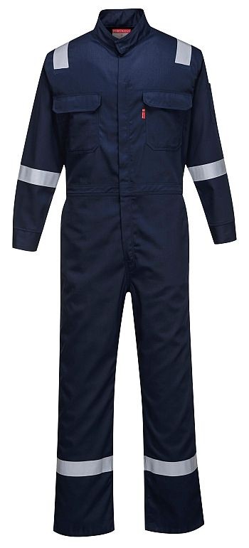 Portwest FR94 (Tall) Navy Blue Flame Resistant Coveralls, Oilfield ...