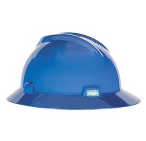 Full Brim MSA Hard Hat, Blue MSA 475368